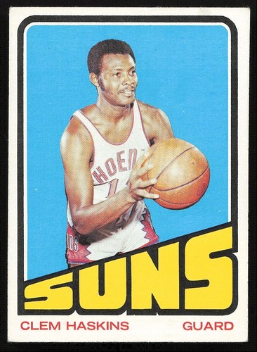 1972-73 Topps Clem Haskins Phoenix Suns #72 C36 | eBay
