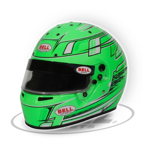 Bell KC7-CMR Champion Green Full Face Helmet Karting SNELL CMR2016 size ...