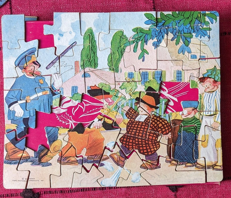 King Features Syndicate 1930's Puzzles Just Kids FOR PARTS Police ...