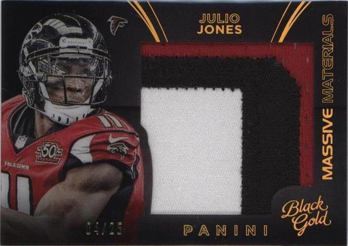 2015 Panini Black Gold - Massive Materials Julio Jones #MSM-JJ Prime ...