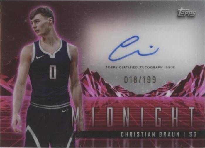 2023-24 Topps Midnight - Horizon Signatures Christian Braun #HS-CB ...