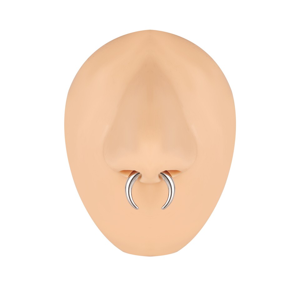 2G-12G Buffalo Septum Pincher Tapers Stainless Steel Septum Rings Ear ...