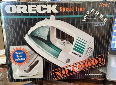 Oreck Speed Iron TX 850 Cord Free New Sealed Box True Temp Fabric ...