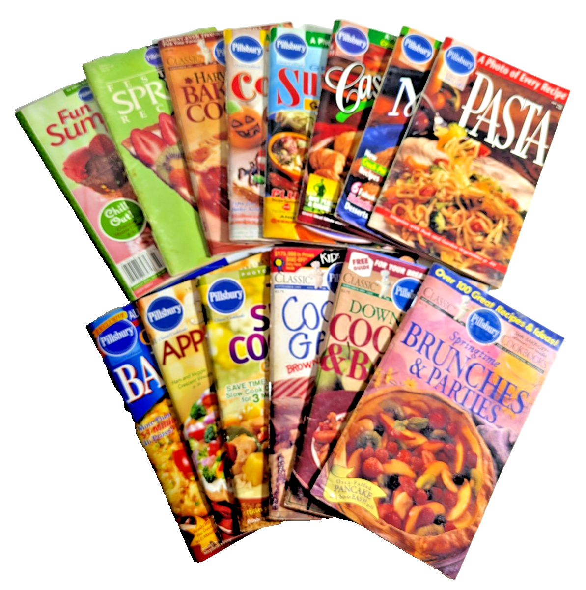 Pillsbury Classic Cookbooks-Lot of 14-Holiday, 1982-2007 Various ...