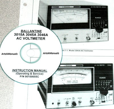 Manuals & Books - Voltmeter Operating Service Manual