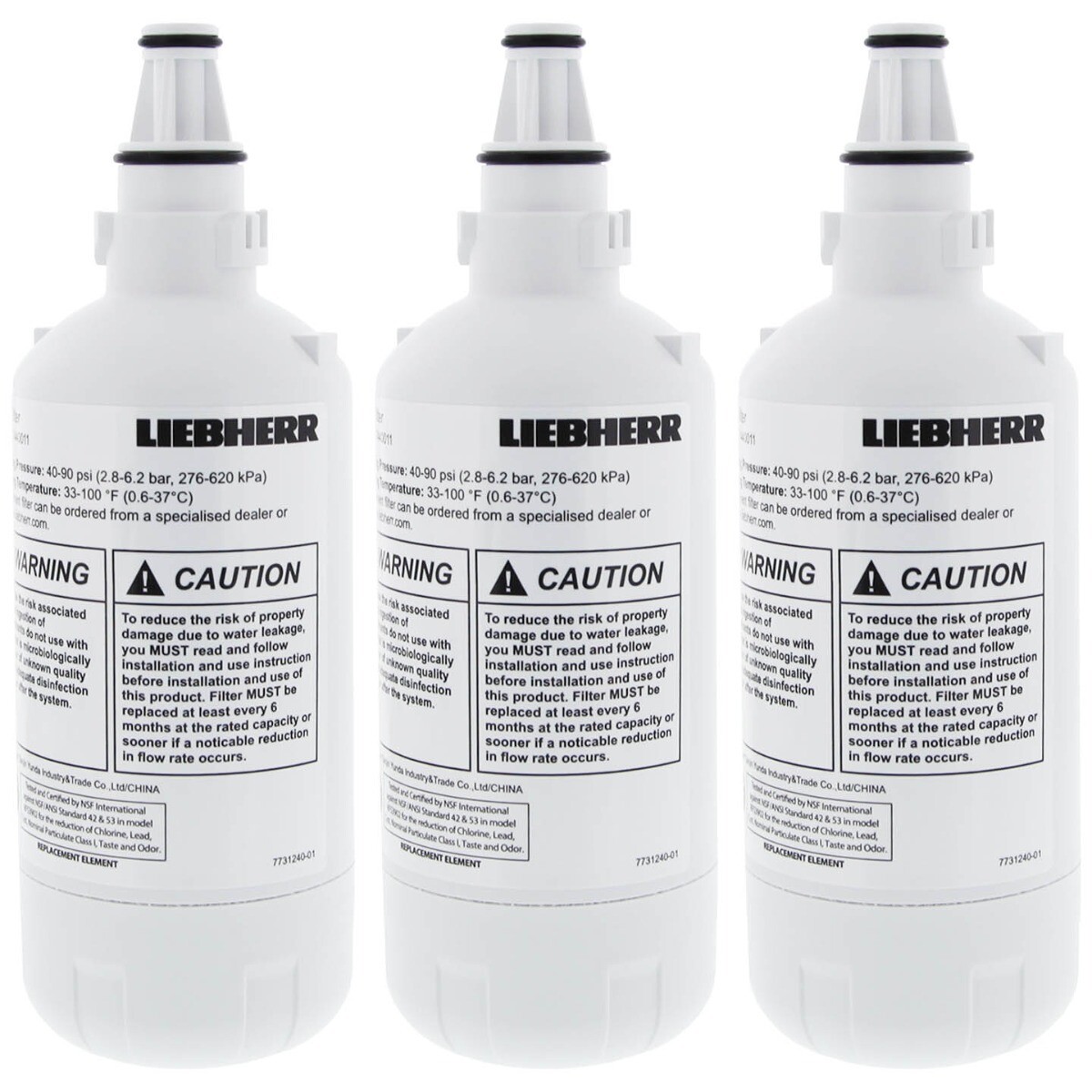 Liebherr 7440002 Refrigerator Water Filter 3 Pack | eBay