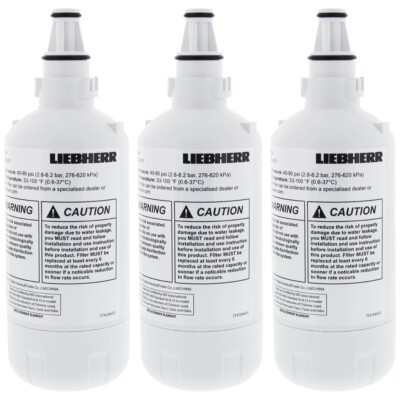 Liebherr 7440002 Refrigerator Water Filter 3 Pack | eBay