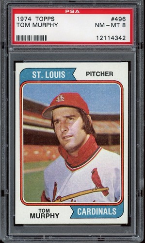1974 Topps Baseball #496 Tom Murphy PSA 8 | eBay