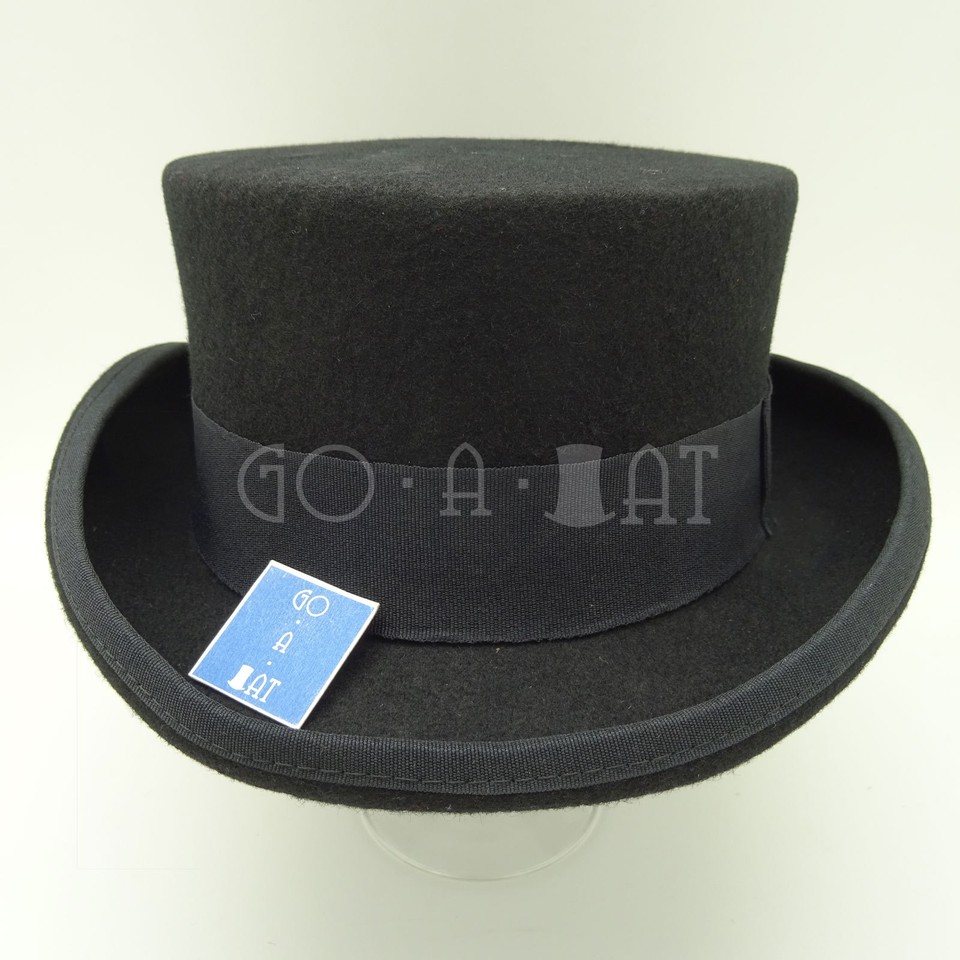 CLASSIC Wool Felt Topper Top Hat Men Coachman Tuxedo Victorian | 57cm ...