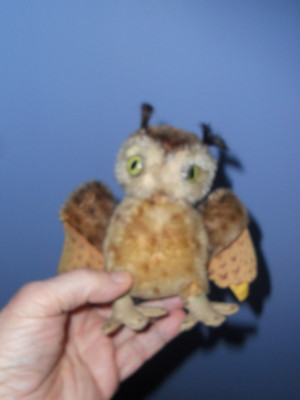 STEIFF OWL WITTIE No Name tag Has Button Tag | eBay