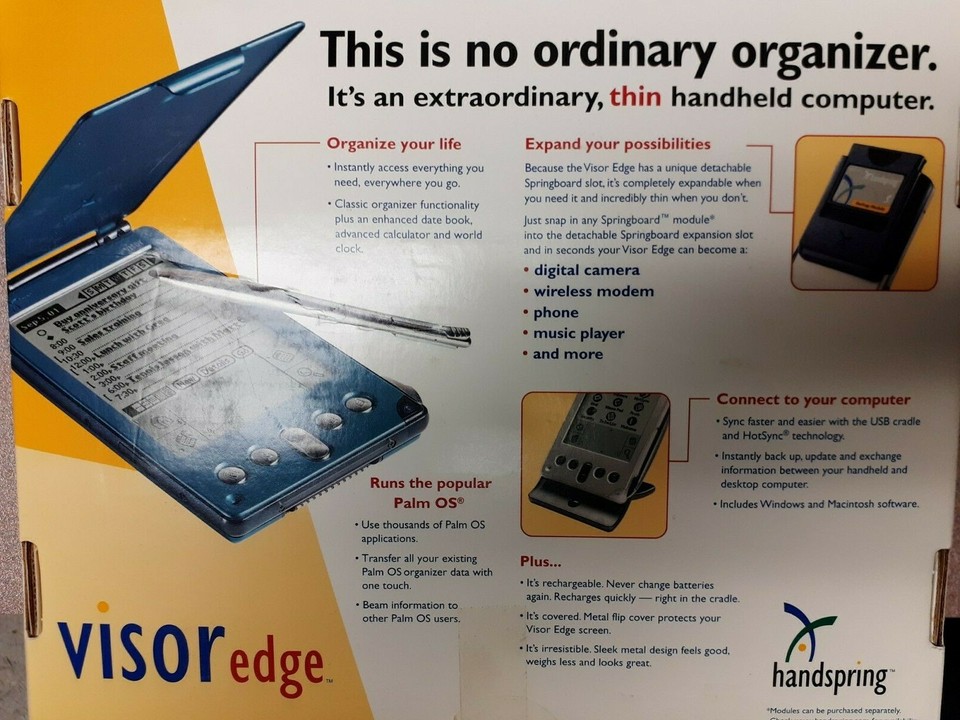 Handspring Visor Edge Metallic silver | eBay