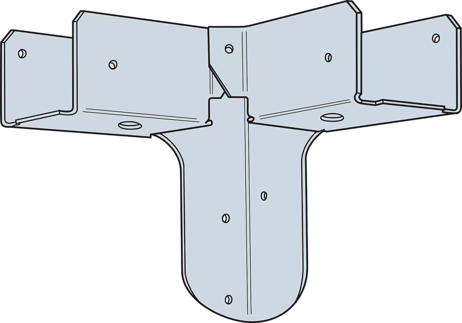 20 PK Simpson Strong-tie Galv Steel Rigid Tie Wood Corner Post ...