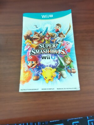 Super Smash Bros. Nintendo Wii U Instruction Manual Booklet ONLY | eBay