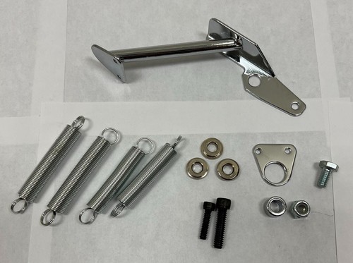 Chrome Throttle Dual Return Spring Kit Holley Carburetor SBC BBC Chevy ...