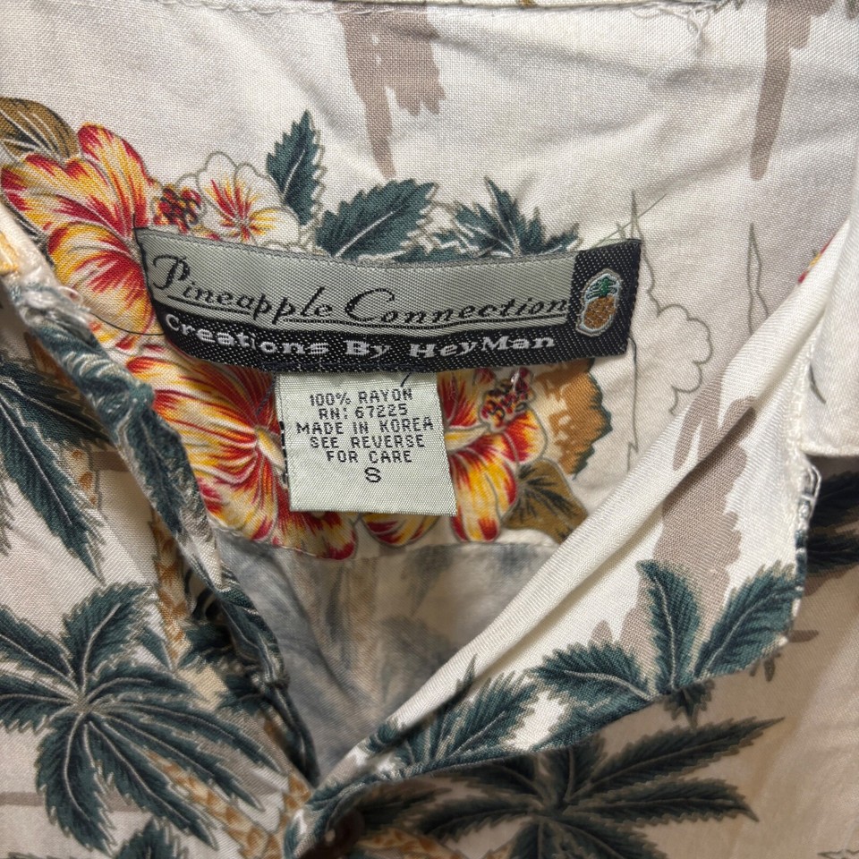 Pineapple Connection Creations by HeyMan S Hawaiian Button Up Shirt | eBay