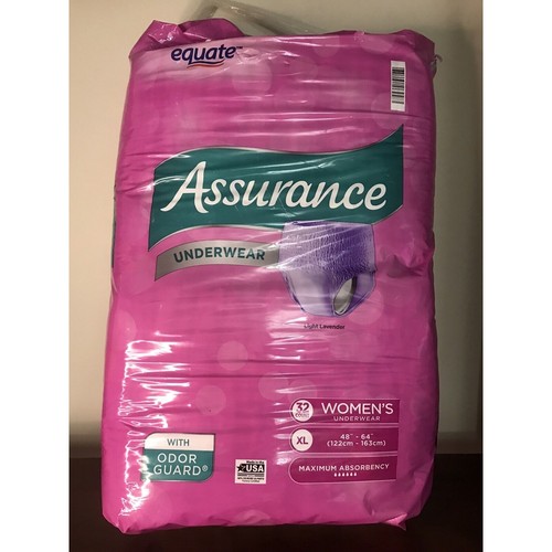 Women's Equate Assurance Incontinence Underwear with Odor Guard Size XL ...