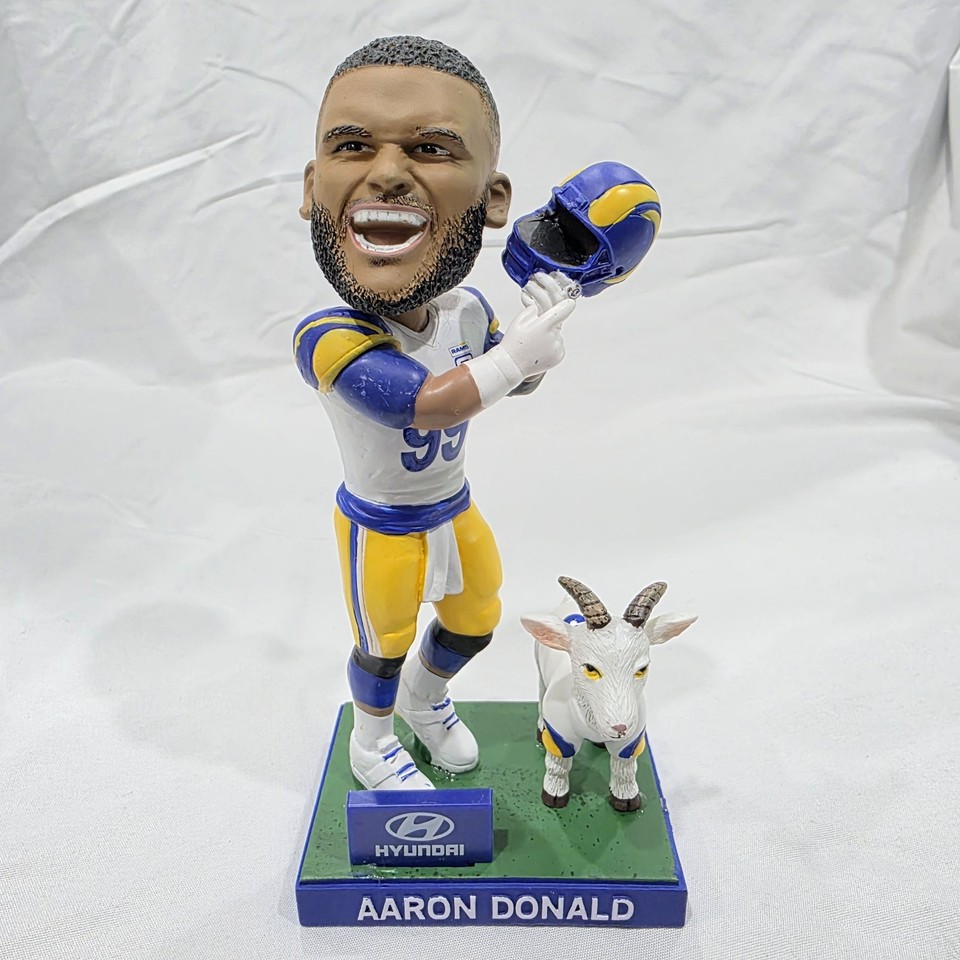 2025 Los Angeles Rams Aaron Donald Bobblehead THE GOAT 11/23/25 SGA | eBay