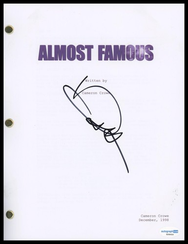 Kate Hudson "Almost Famous" AUTOGRAPH Signed Complete Script Screenplay ...