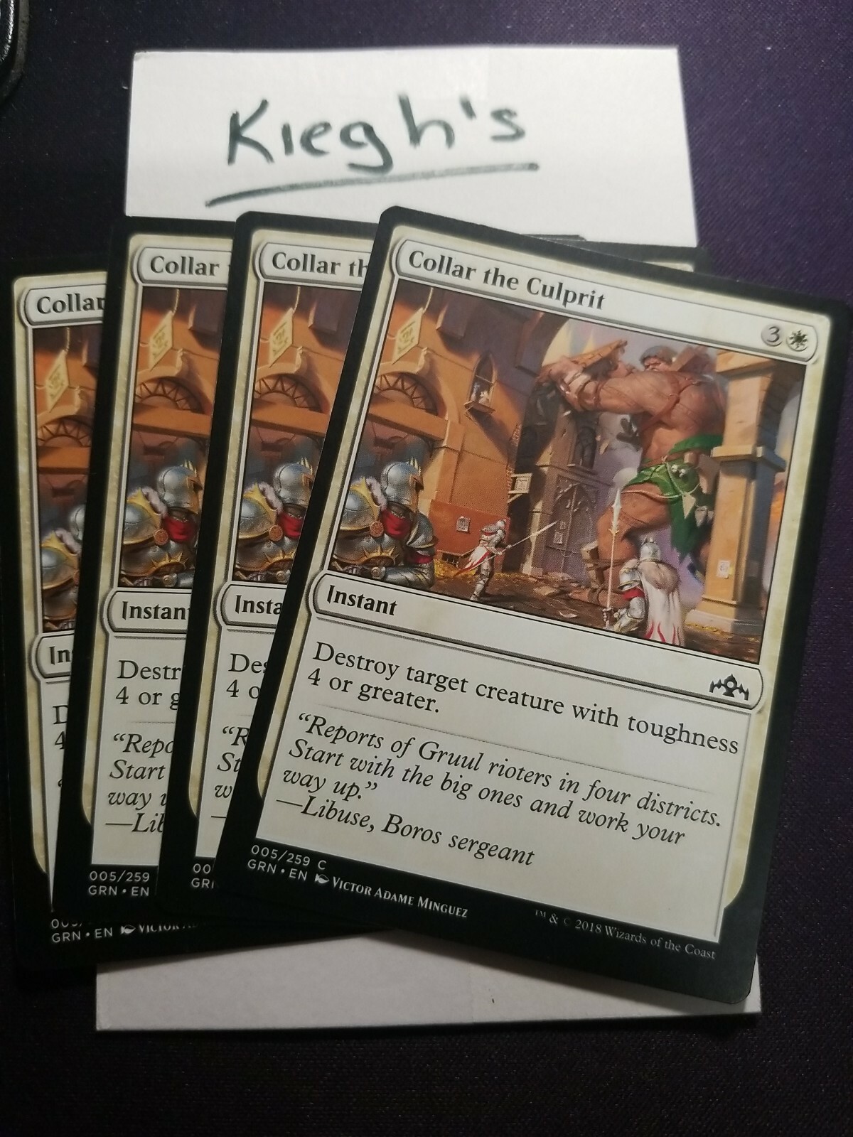 Mtg Collar The Culprit x4 | eBay