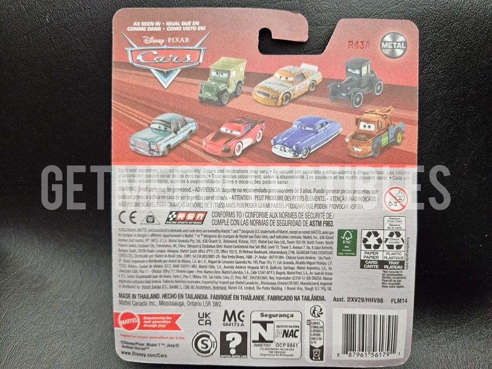 DISNEY PIXAR CARS LEE REVKINS TRANSBERRY JUICE METAL 2023 SAVE 6% GMC ...