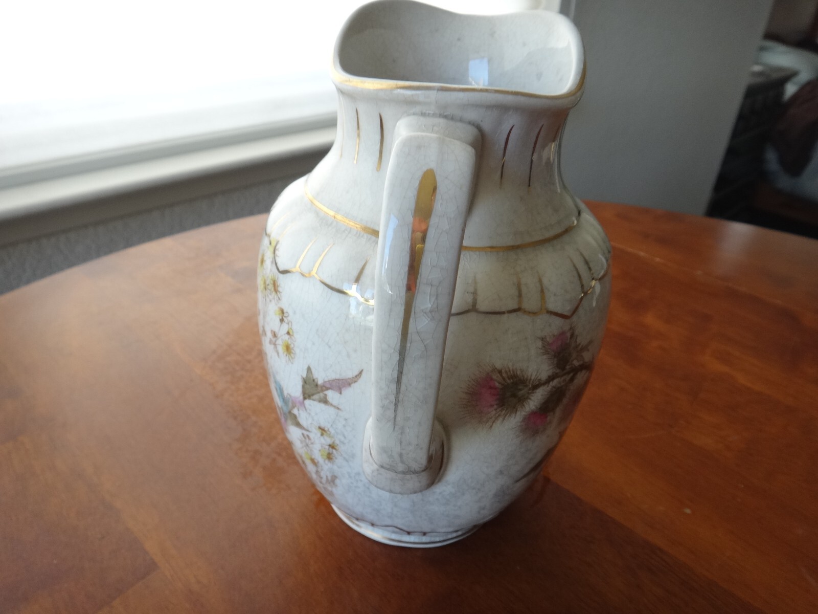 Antique Creamware Pitcher J. M. & Co. Glasgow Pottery Signed & Numbered ...