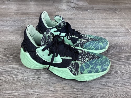 Adidas Mens James Harden Vol 4 Size 7 Green Glow Black Basketball Shoes ...