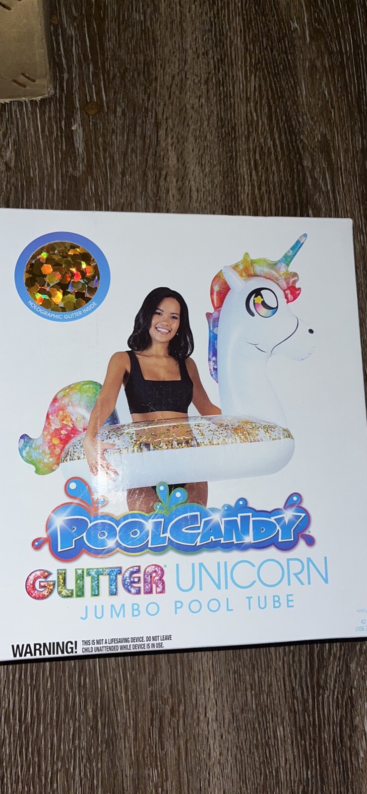 PoolCandy Glitter Unicorn Jumbo Inflatable Pool Tube Water Toy Float | eBay