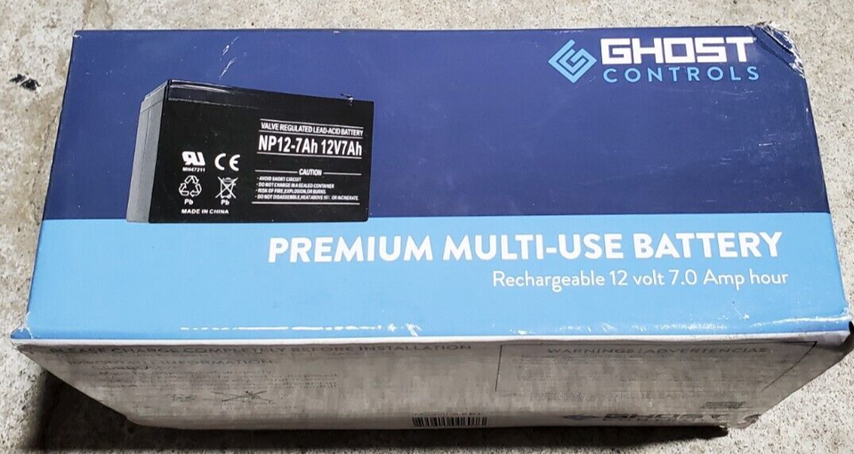 Premium Multi-Use 12v 7amp Battery for Automatic Gate Opener - Ghost ...