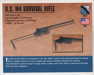 U.S. M4 SURVIVAL GUN RIFLE Harrington & Richardson Atlas Firearms Gun ...