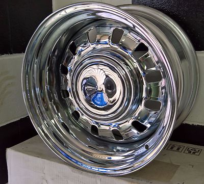 15X7, 15x8 ,15x10 5/114.3 FORD CHROME 12 SLOT STEEL WHEELS WITH CAPS ...