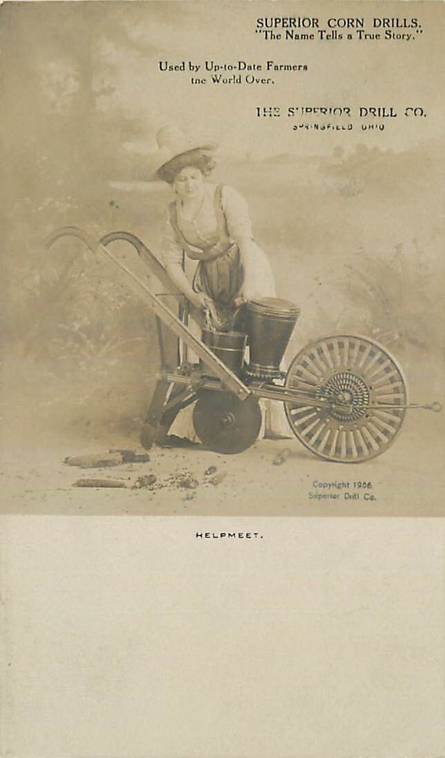Advertising Real Photo Postcard Superior Corn Drills, Springfield ...