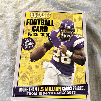Beckett 2013-14 30th Edition Football Card Price Guide 1.5 Million+ ...