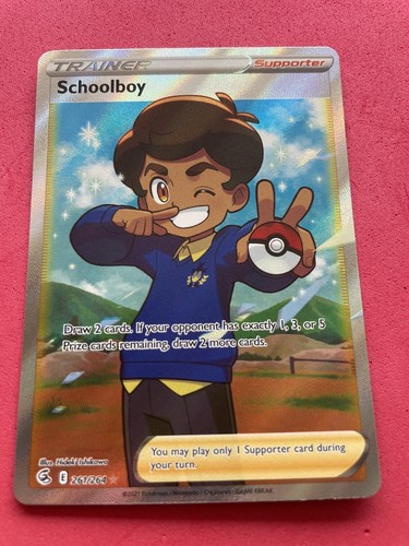 Pokemon TCG - Schoolboy Full Art Trainer Holo Rare - 261/264 - Fusion ...