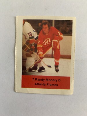 1974-75 NHL Action Stamps #9 Randy Manery - ATLANTA FLAMES - RARE ...