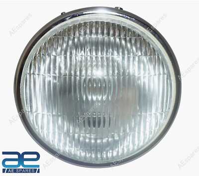 7 " Lucas Typ Schwarz Scheinwerfer Kopf Lampe Für Norton Triumph BSA ...