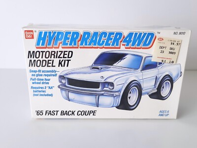 Bandai - Hyper Racer 4wd 1965 Fast Back Coupe Motorized Model Kit #9010 ...