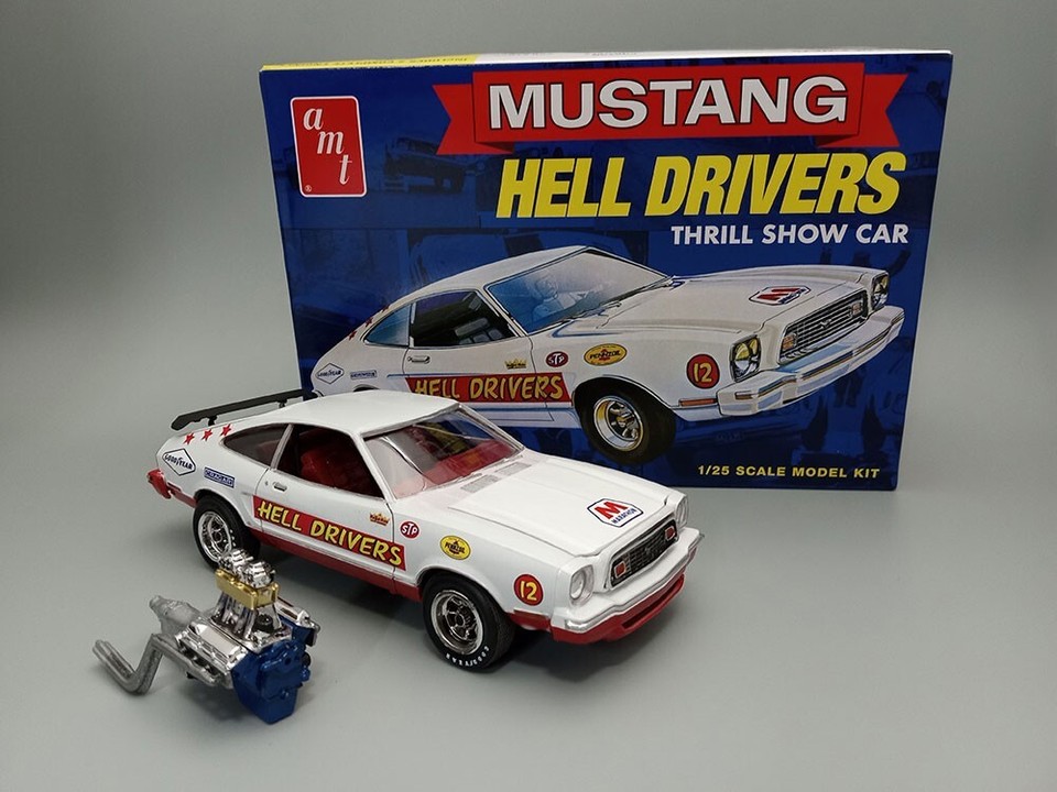 AMT 1/25 Scale Model '77 Ford Mustang II Hell Driver Car Build 1 of 3 ...
