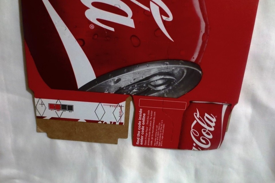 Coca-Cola Paperboard Package for 12 12oz Cans Unused Flat Get them to ...