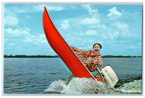 c1960's Corky The Cypress Gardens Clown Flying Flivver Miami Florida FL ...