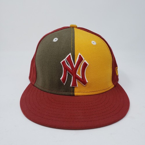 New Era Yankees Multi Color Panel Fitted Hat 7 1/8 Hat Genuine ...