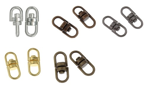 Double Eye Center SWIVEL CONNECTORS for Chain,Key Split Rings 16mm x ...