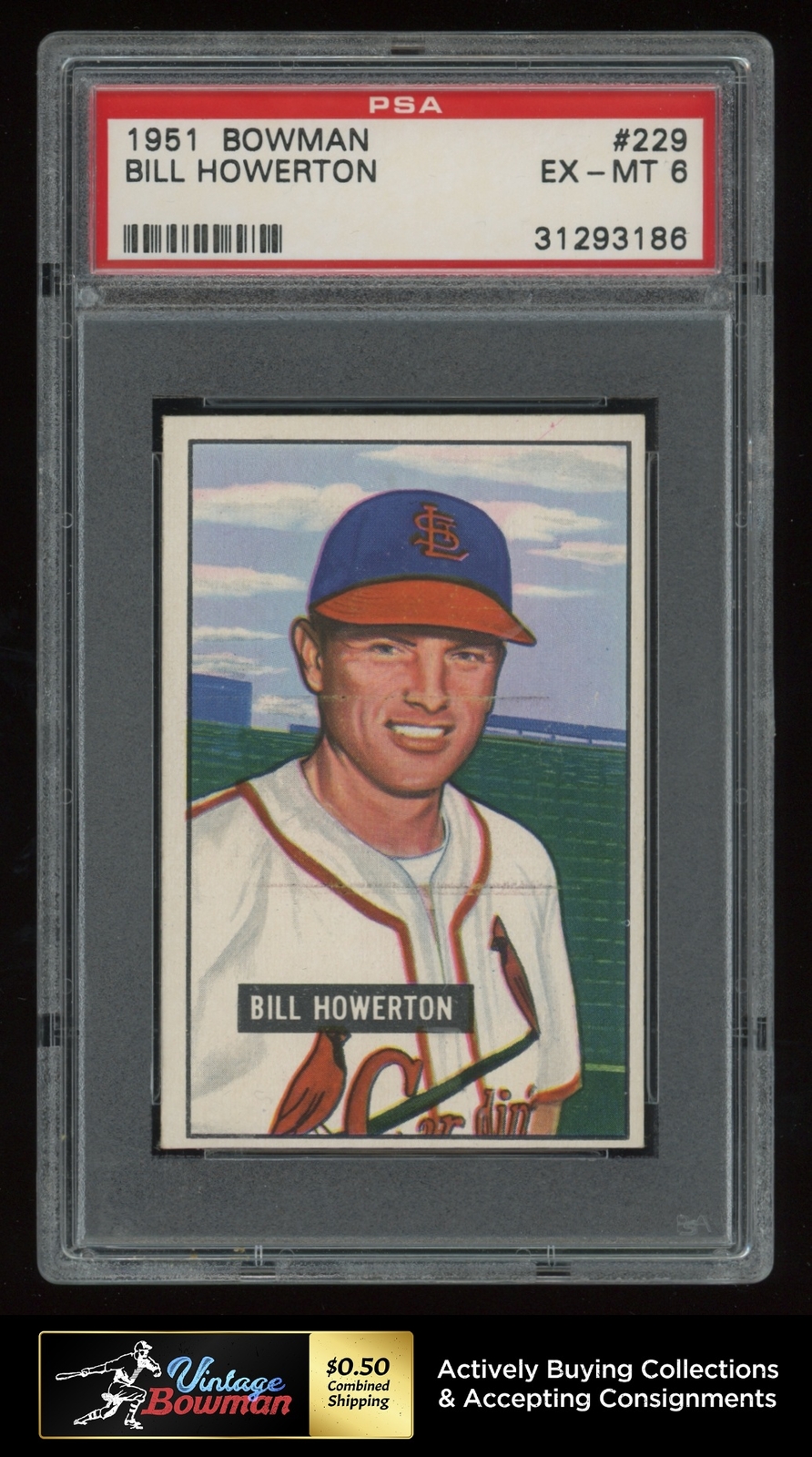 1951 Bowman - #229 Bill Howerton for sale online | eBay