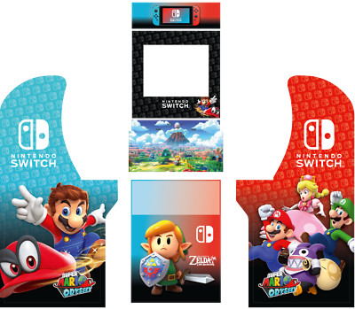 Arcade 1UP Cabinet graphics / artwork full cabinet - Nintendo Switch ...