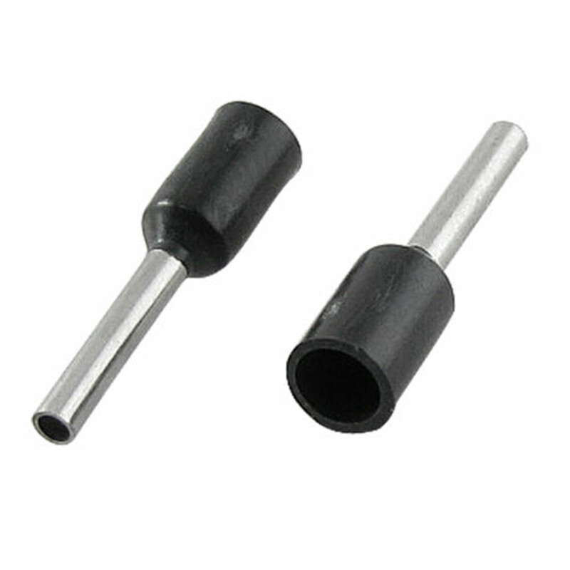1000 x 1.5mm Dia Tube Pre Insulated Terminals Connector Black | eBay