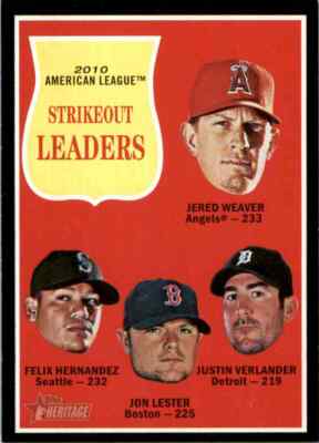 2011 Topps Heritage Black American League Strikeout Leaders #C14 | eBay