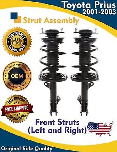 New OE Front Struts for 2001-2003 Toyota Prius 1.5L Hybrid Lifetime ...