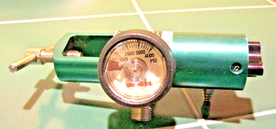 Oxygen Regulator Allied Healthcare #32-29-5550, 0-25LPM Outlet Flow ...