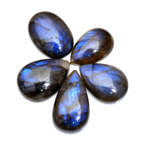 Natural Labradorite Blue Flash Top Quality Cabochon Loose Gemstone Lot ...