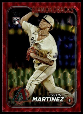 2024 Topps 325 Justin Martinez Arizona Diamondbacks RC Red Foil 109/199 ...