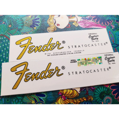2Pcs Waterslide Transfer Headstock Decal Sticker For Fender ...